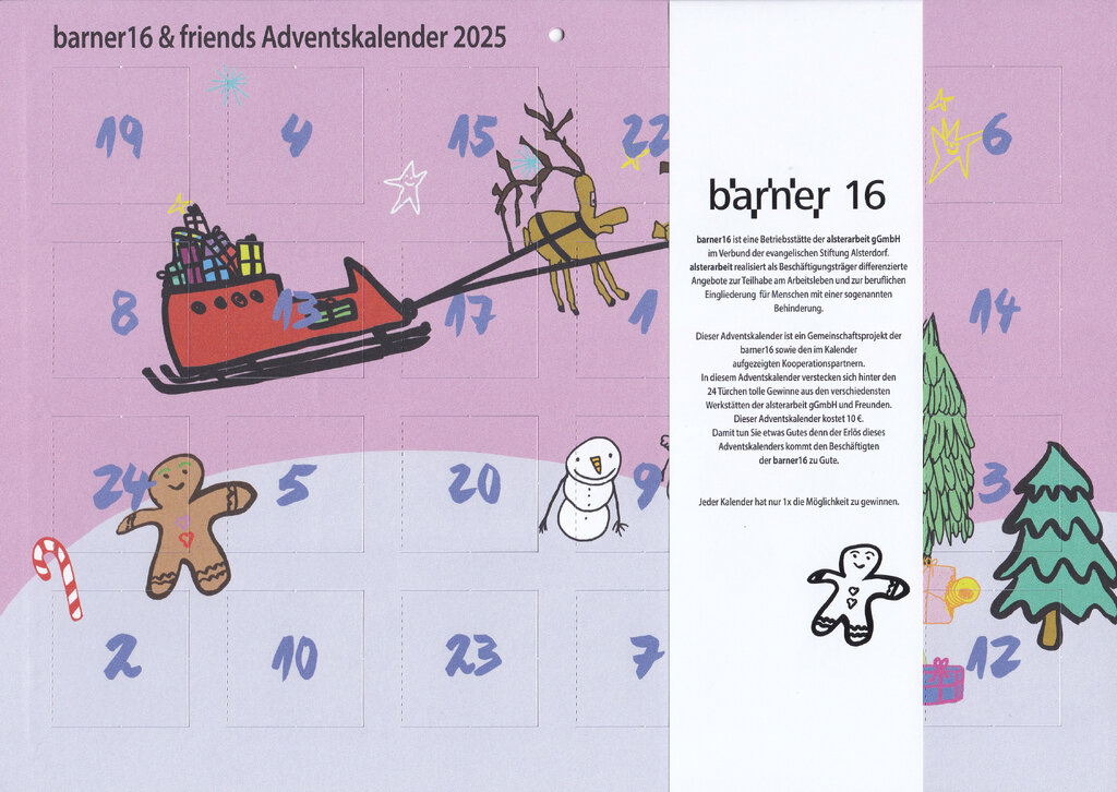 Advents-Kalender 2025 | barner 16 * Online-Shop